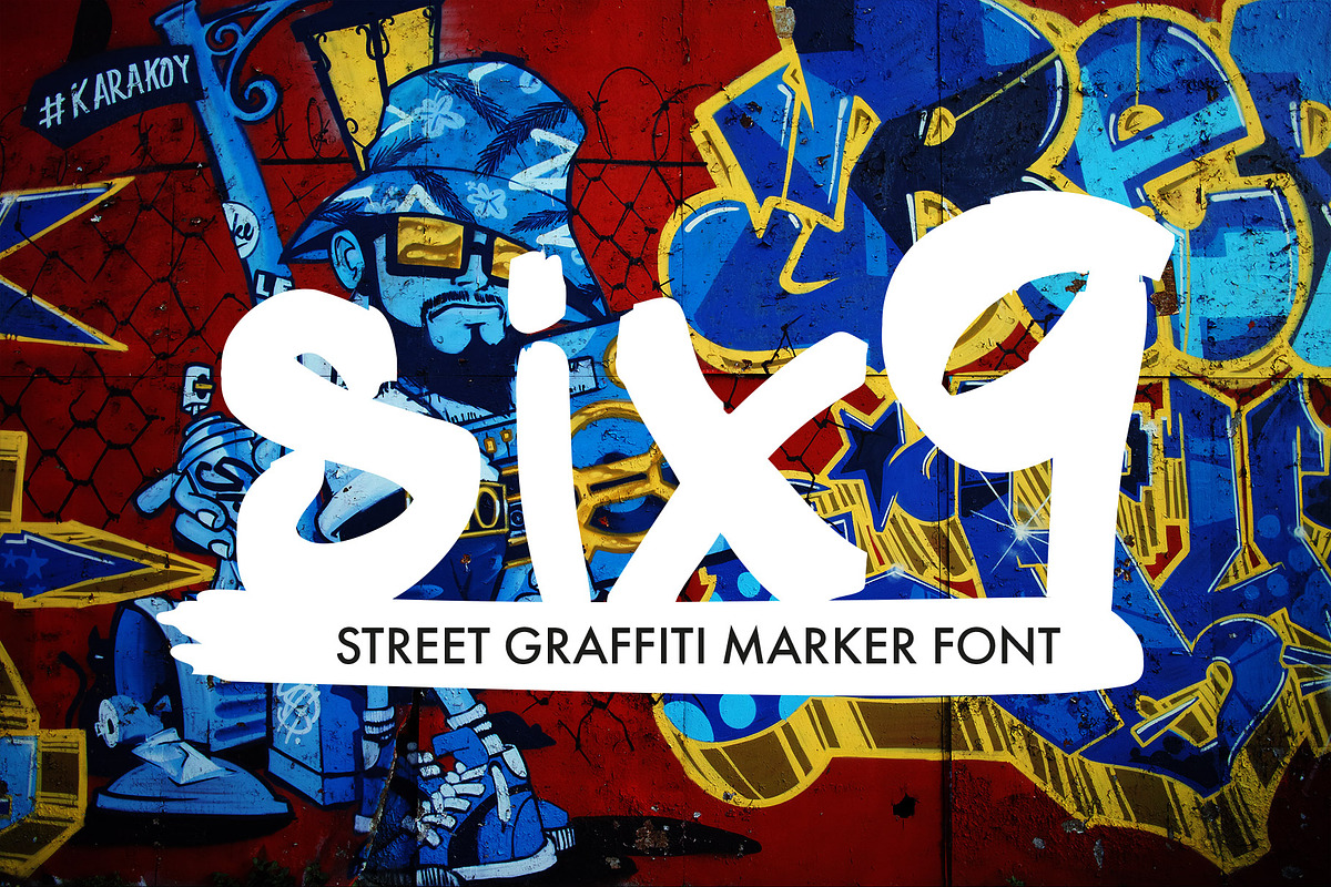 Six9 Graffiti Urban Tag Marker Font