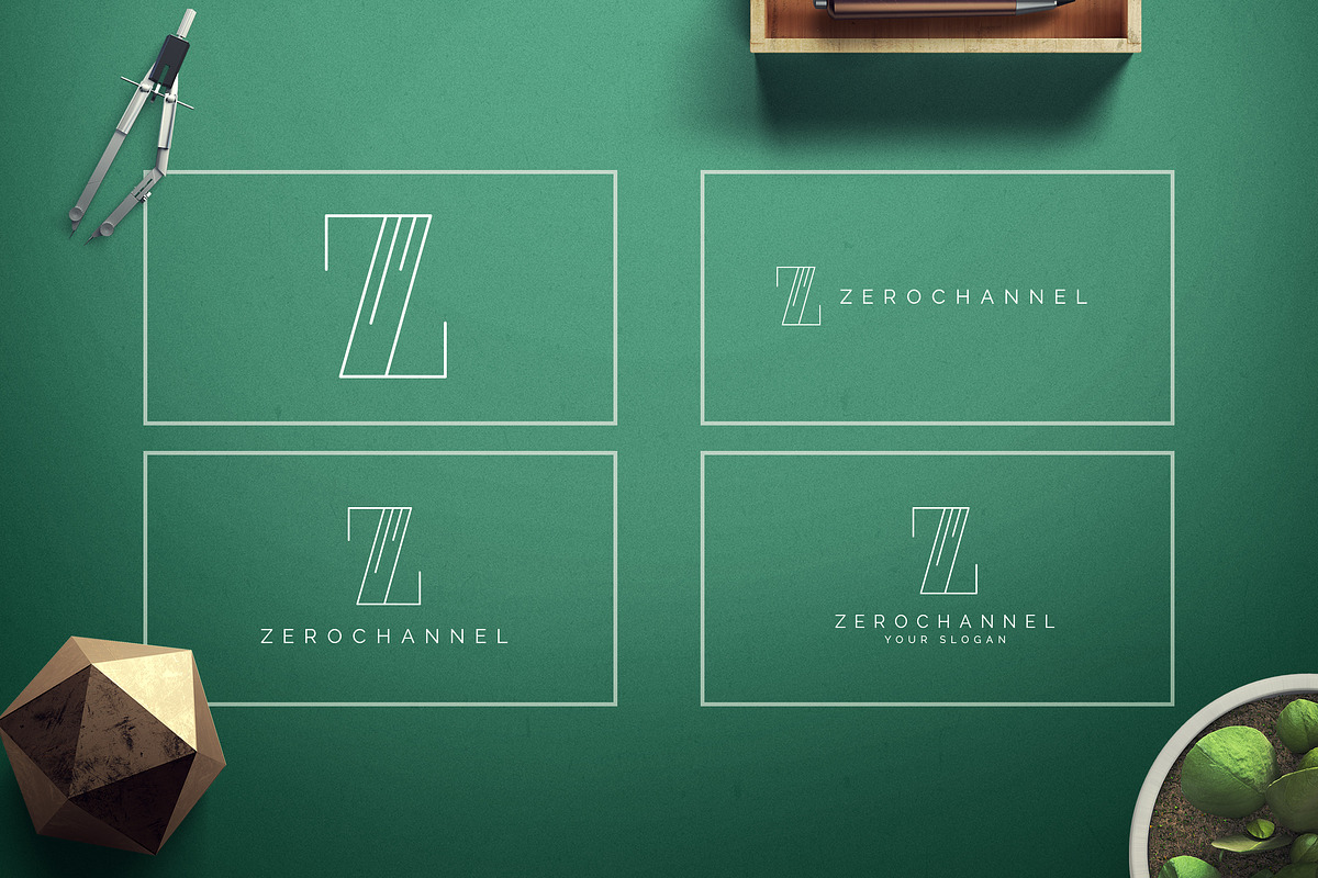 Geometric Letters and Logo Designs