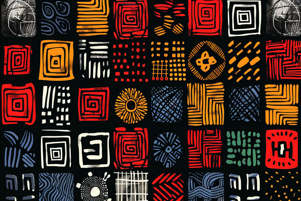 African Traditional Print Pattern