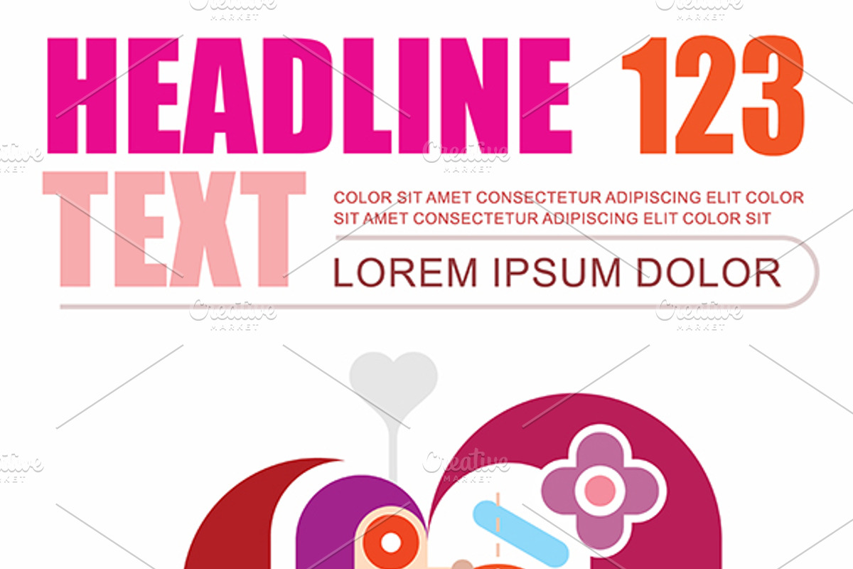 Abstract Face Template Design, a Person Illustration by danjazzia