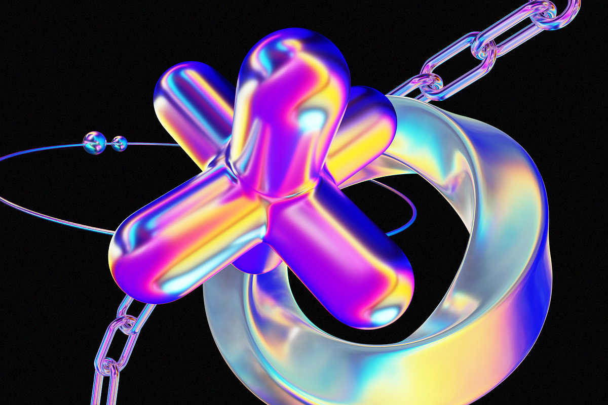 Y2K 3D Aesthetic Shapes Collection, a Graphic by LarysaZabrotskaya