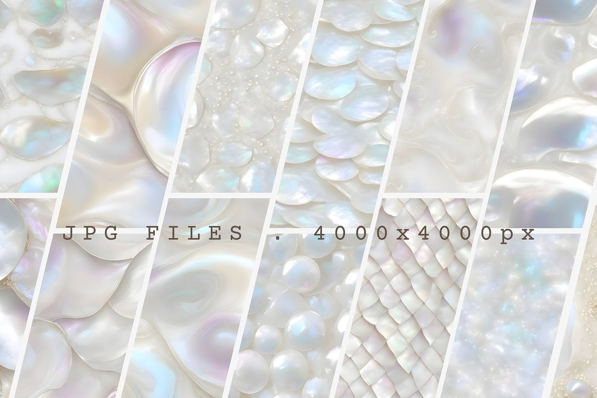 Mother of Pearl Shell Seamless Pattern