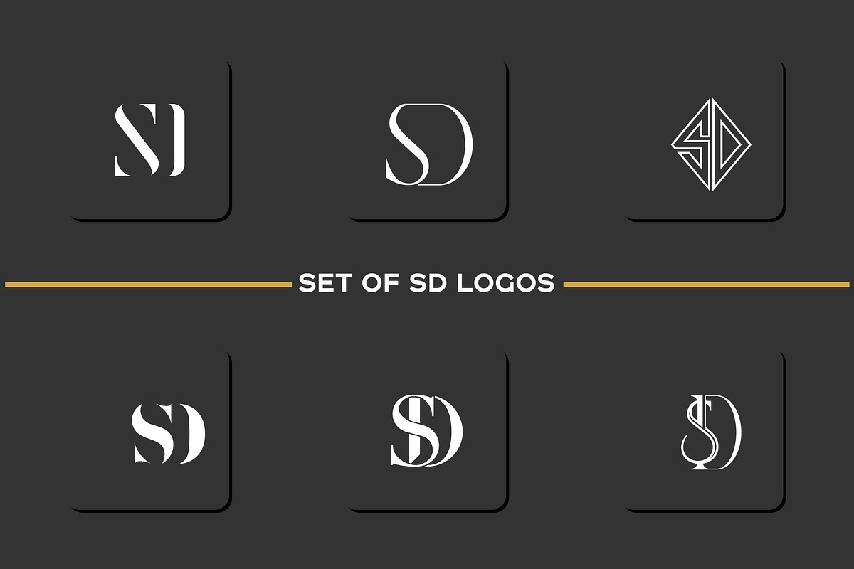 Set Of SD, DS , Logos, a Branding & Logo Template by art_creater