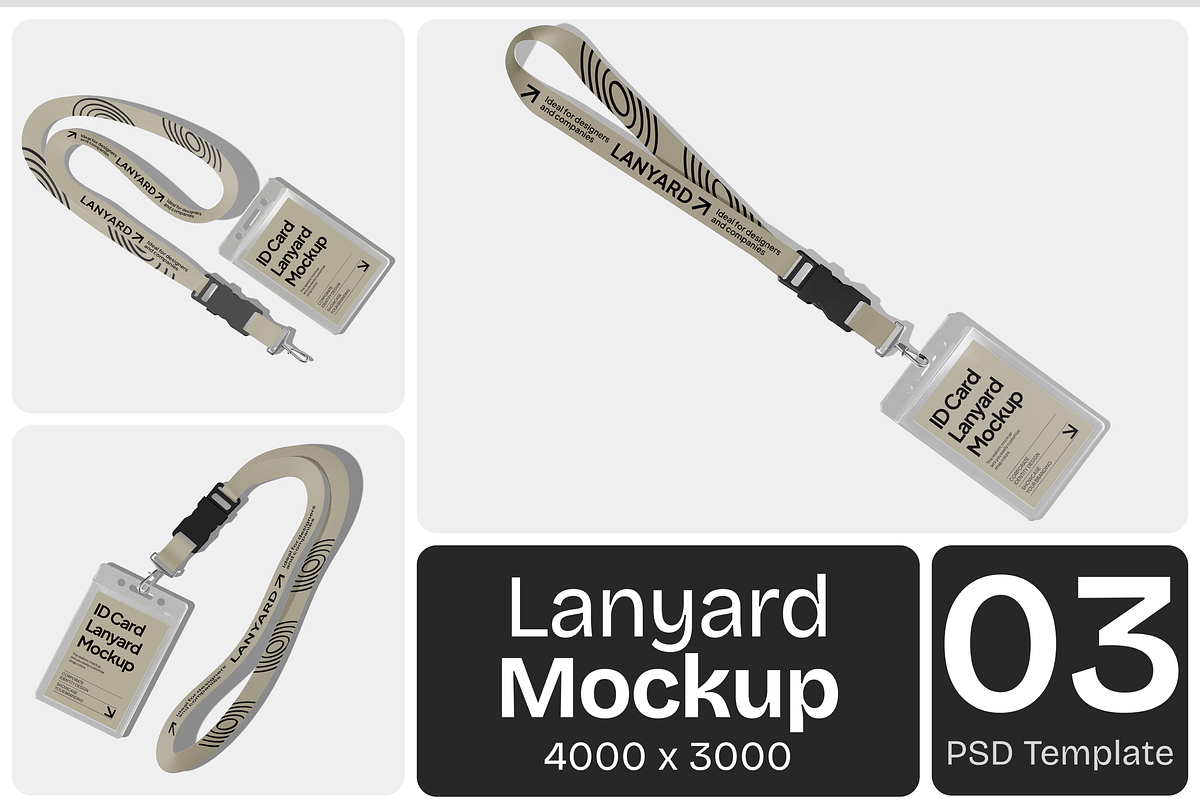 Lanyard Mockup, a Packaging Mockup by Permadi Creative