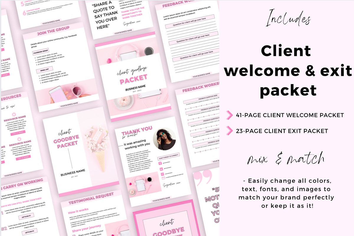 Coach & Course creator Canva bundle, a Marketing Template by Cate Creates