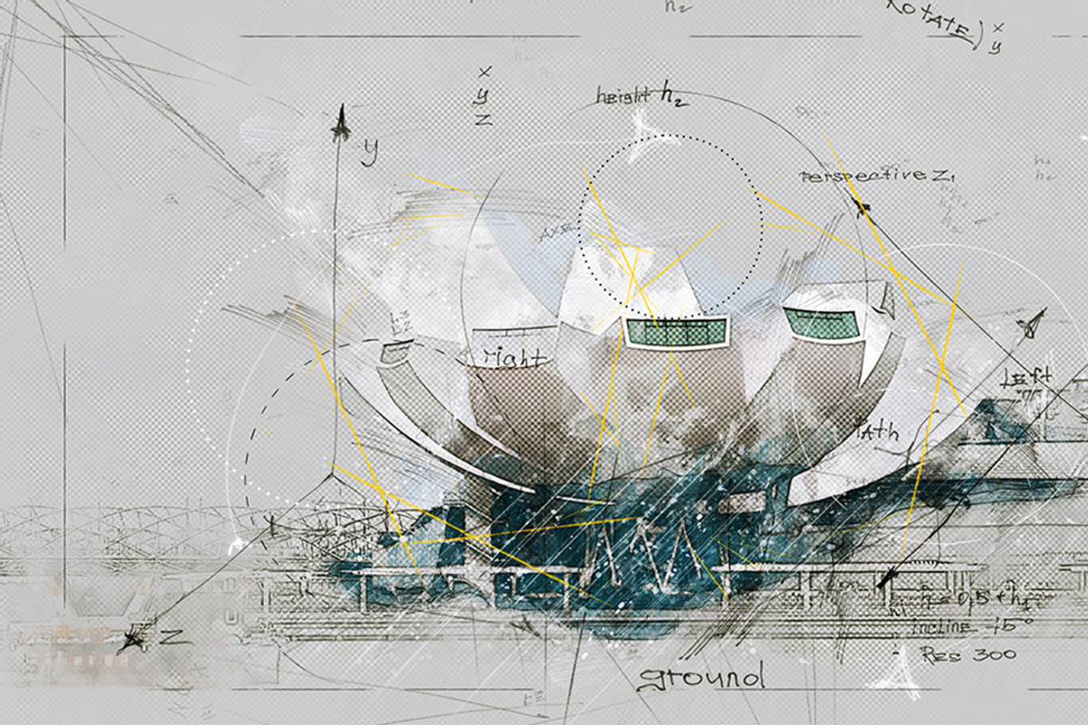 Arch Sketch Photoshop Action, an Action Add-On by GorynArt