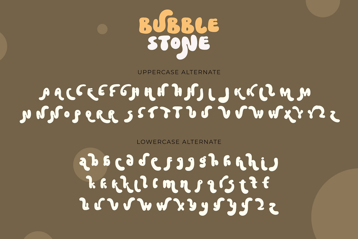 Bubble Stone - Cute Retro Font