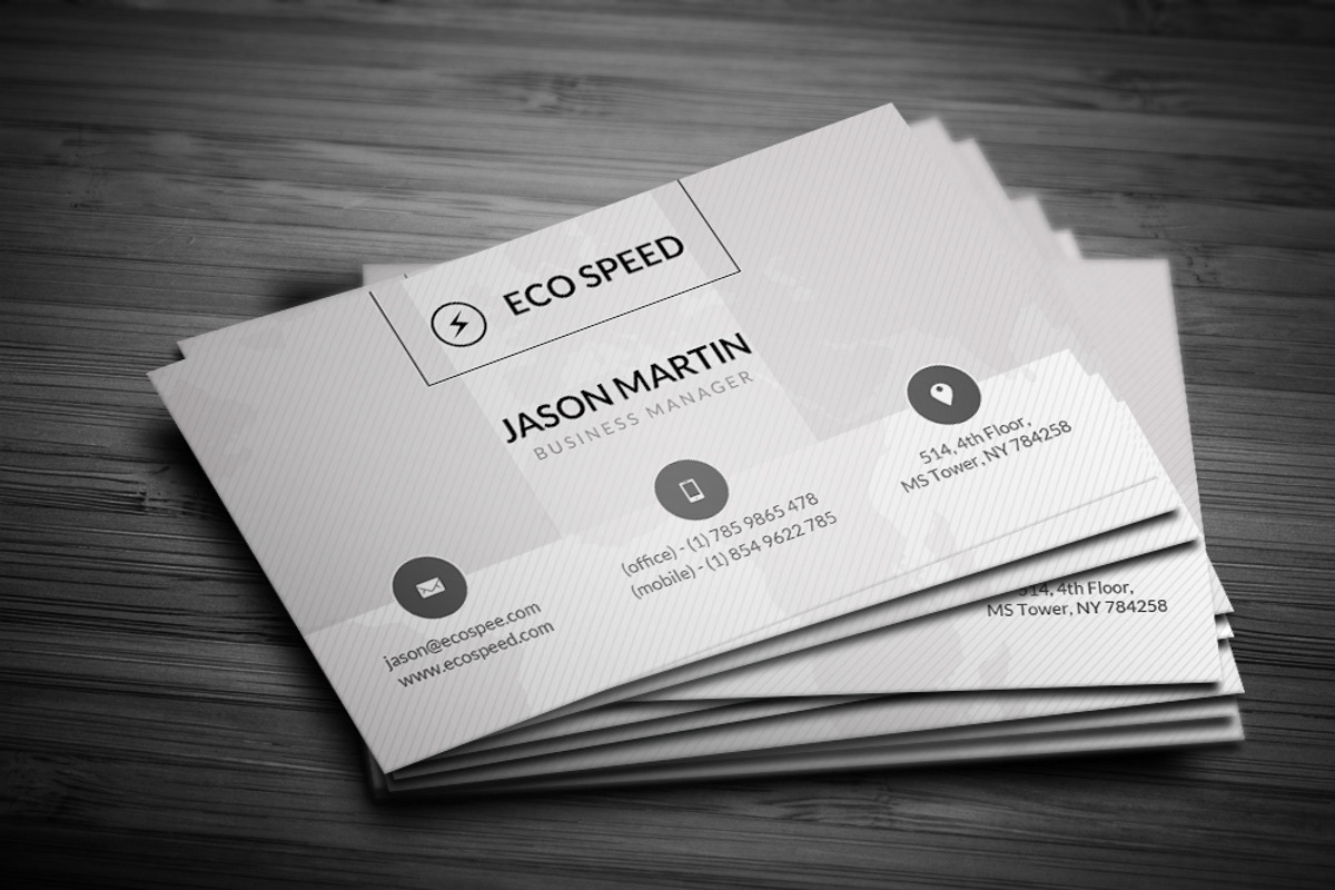 creative World Map Business Card, a Business Card Template by bouncy