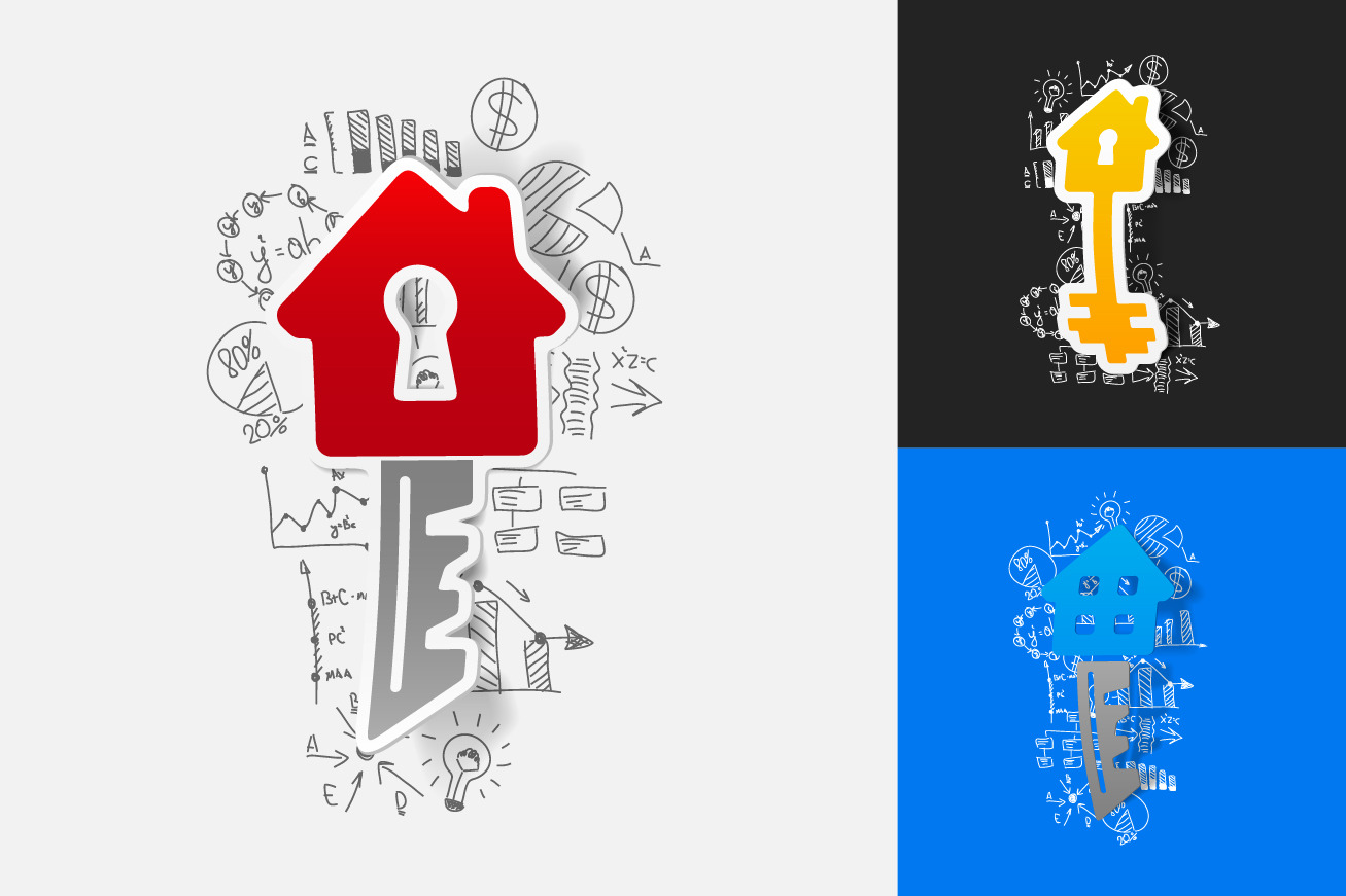 6 KEY STICKERS-business formulas | Technology Illustrations ~ Creative ...