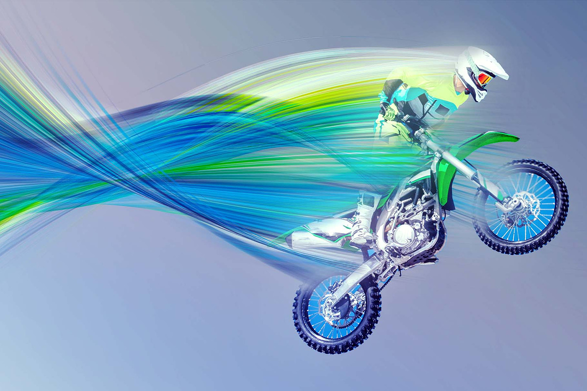 Light Trails Effect Photoshop Action, an Action Add-On by MRI STUDIO