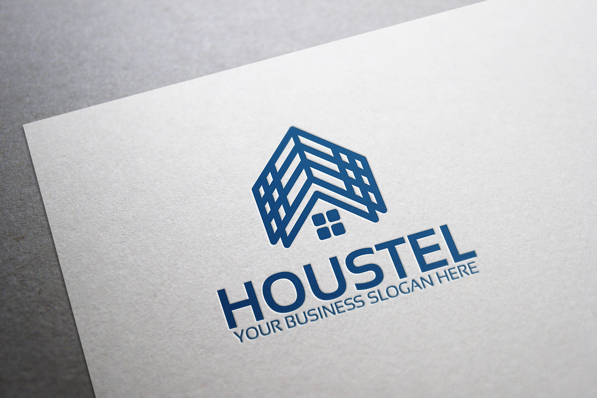 Houstel Logo, a Branding & Logo Template by Fitra Noor
