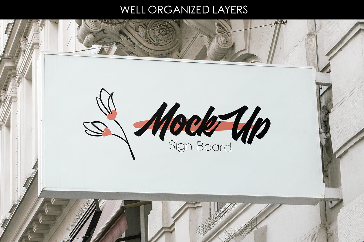 15 Sign Board MockUps, an Advertising Mockup by Free-PSD-Templates