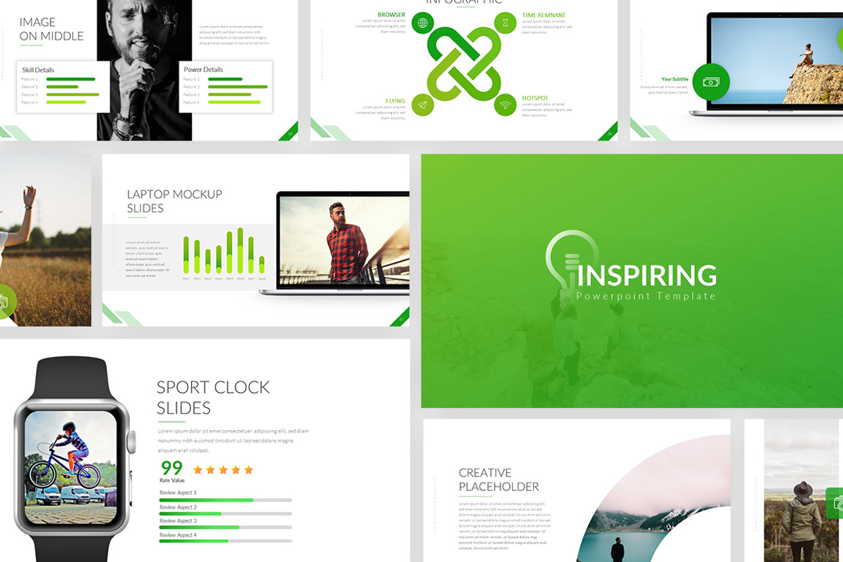 Inspiring Powerpoint Template, a Presentation Template by RRGraph