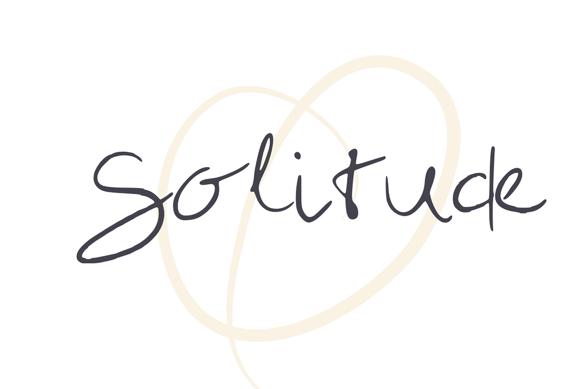 Solitude Handwritten Font, a Script Font by Mila Visuals