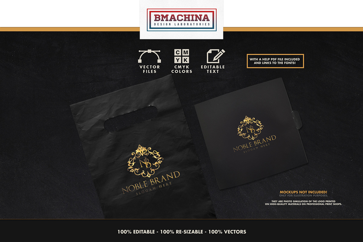 Noble Brand Logo, a Branding & Logo Template by BMACHINA Labs.