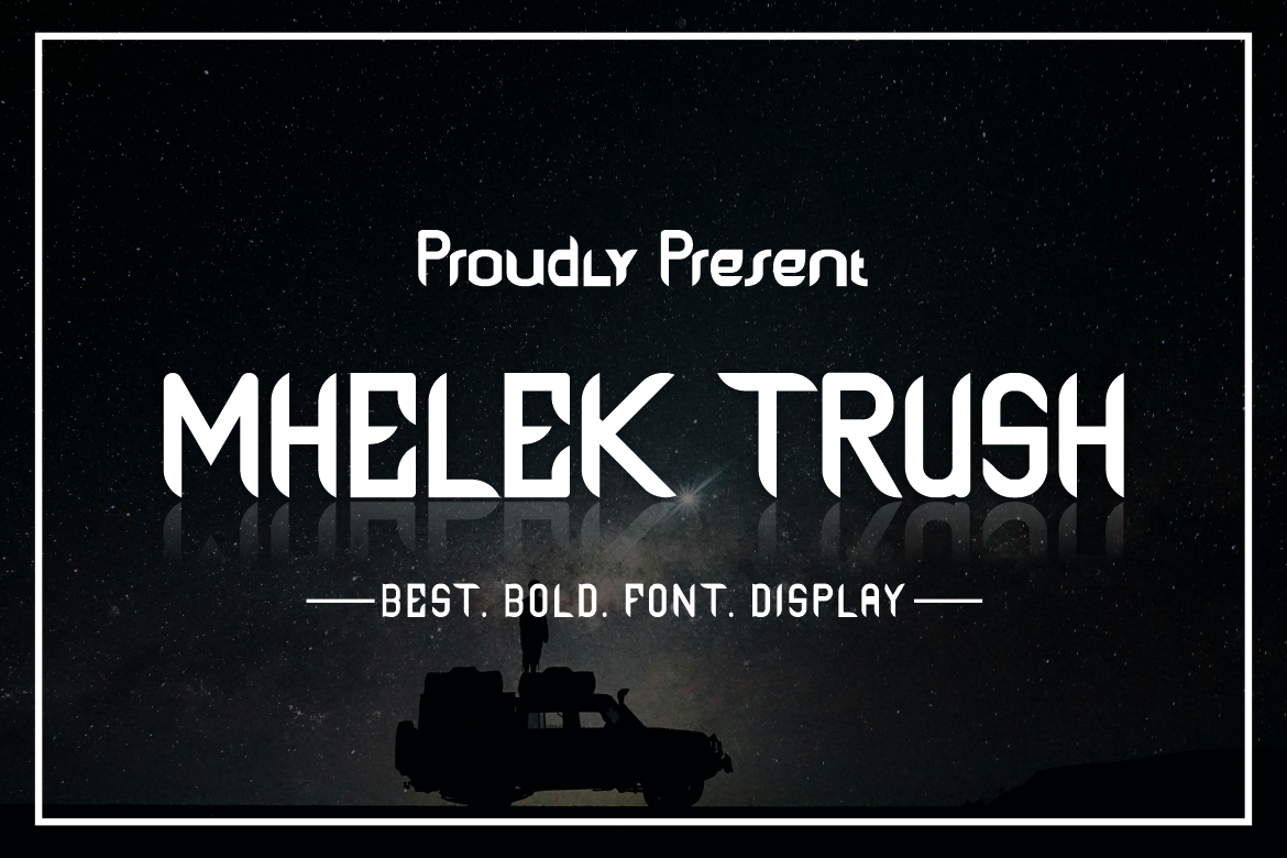 MHELEK TRUSH FONT, a Sans Serif Font by MaikoHatta