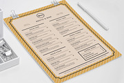 Resto & Bar Menu Template Set