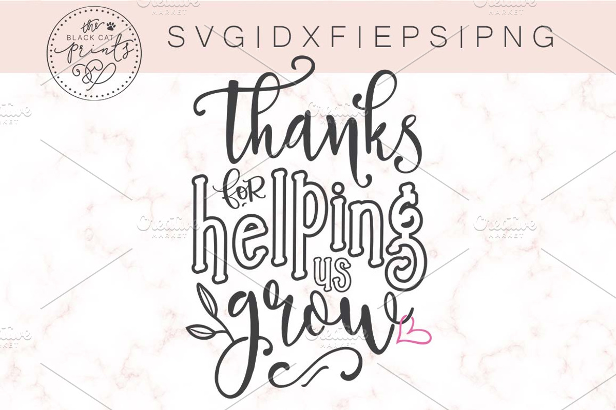 Thanks for helping us grow SVG DXF, an Education Illustration by ...
