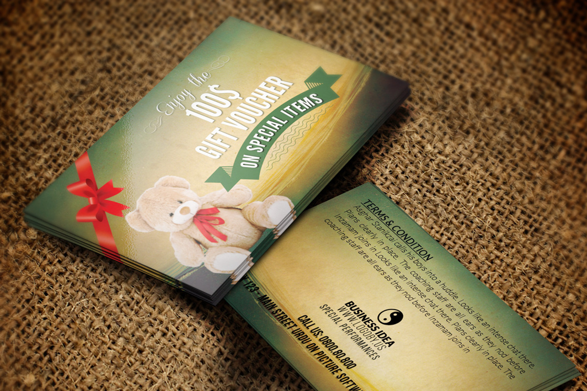 Gift Voucher For Winter Season, a Card Template by shujaktk