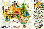 Australia Travel Collection, a Work Illustration by Moloko88