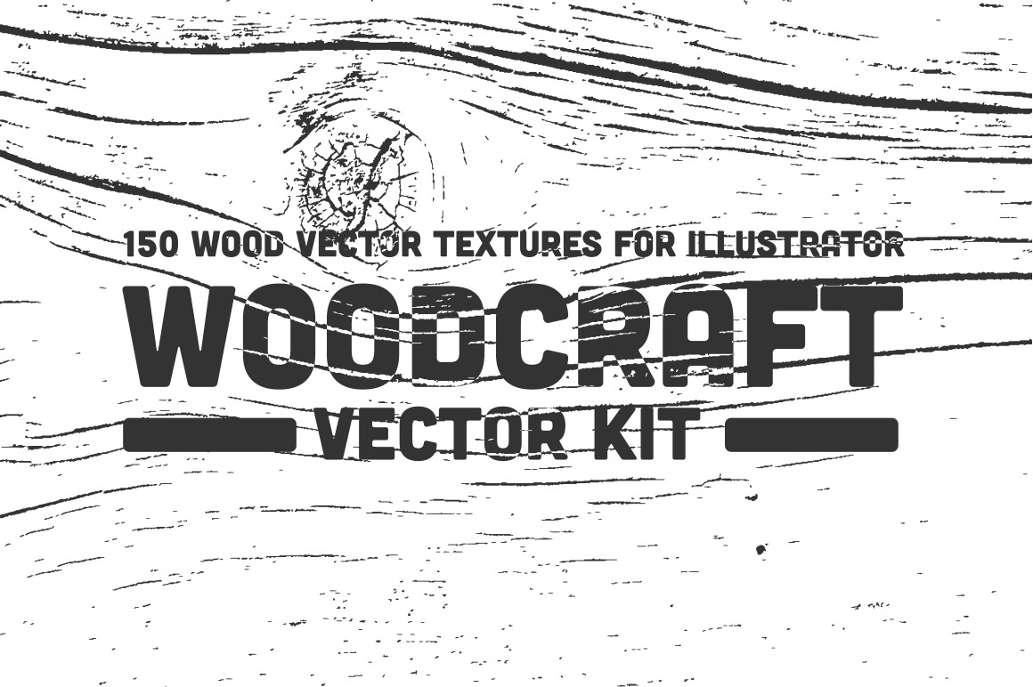 Woodcraft Vector Kit, a Texture Graphic by DesignSomething