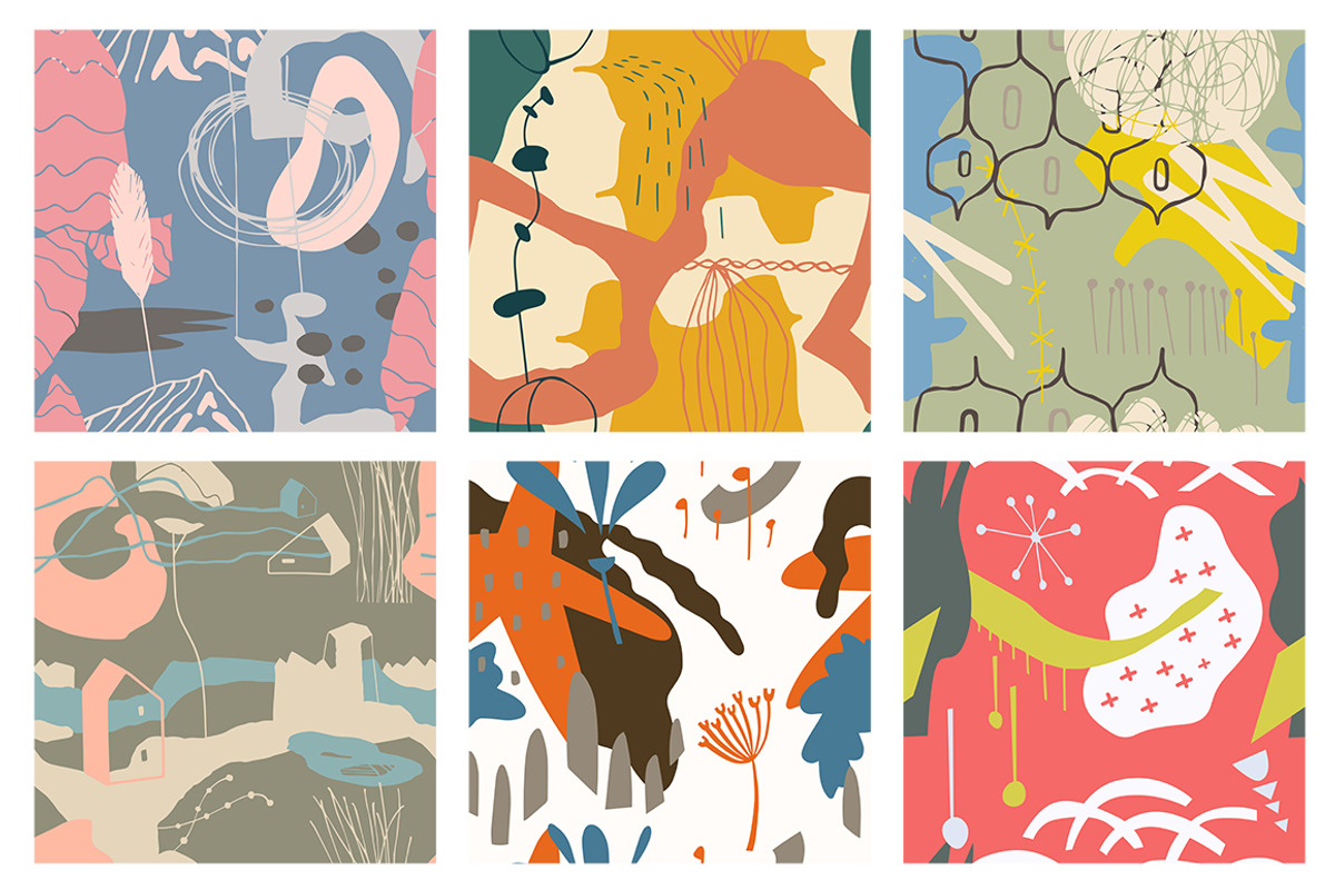 24 MODERN ART PATTERNS, a Pattern Graphic by Yurta | Creative Market