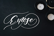 expose font, a Script Font by Mariyana