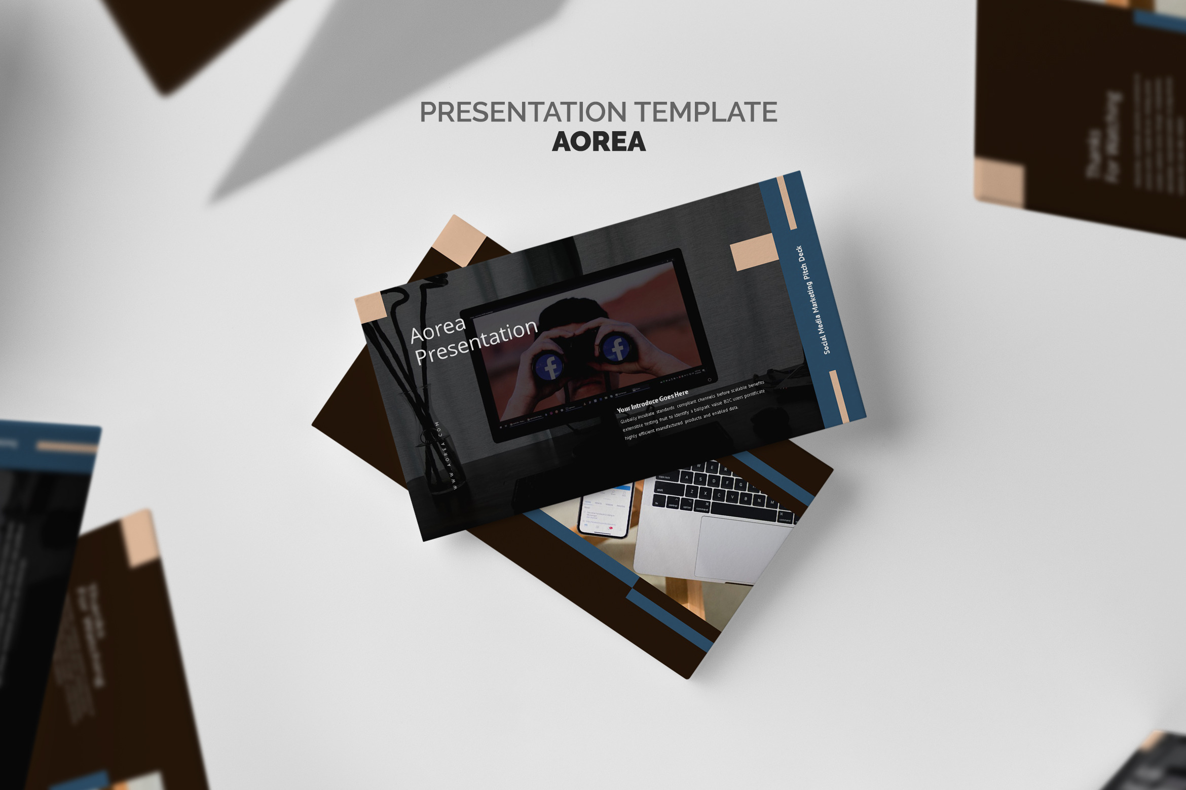 Aorea Socmed Pitch Deck GoogleSlides, a Presentation Template by Punkl Camp