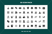Cultural activities icons, an Outline Icon by Wencory