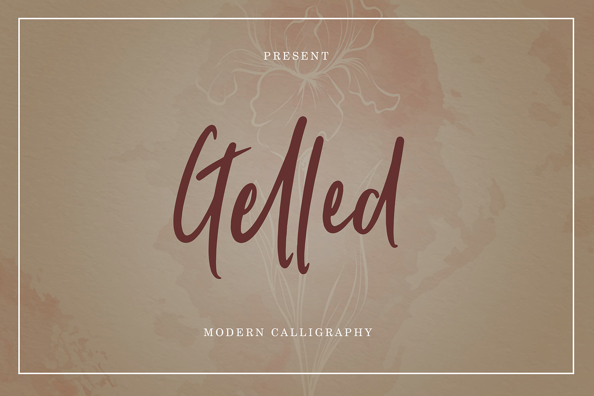 Gelled Lettering, a Script Font by Graphic Deal