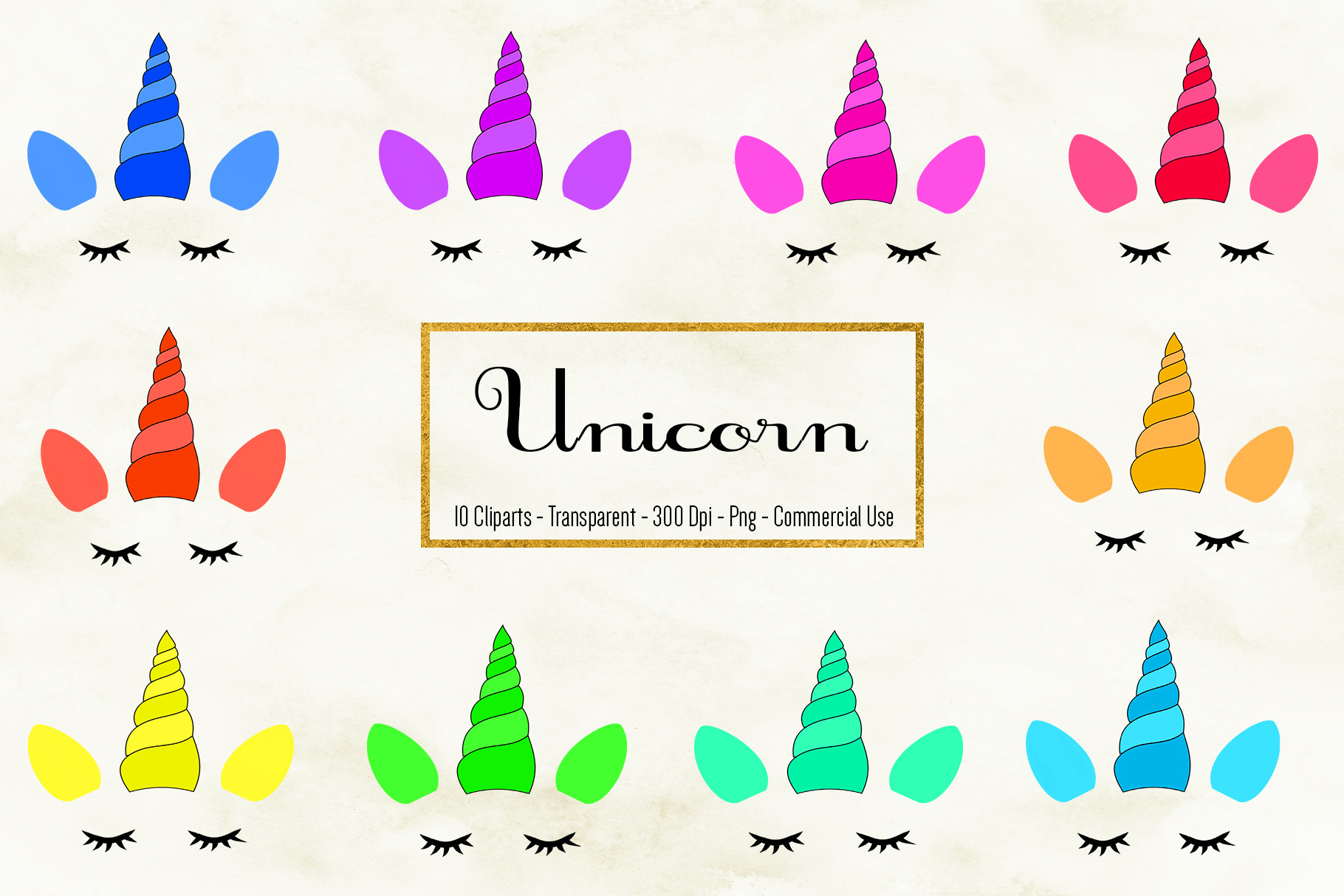 Unicorn Clipart, an Object Graphic by BonaDesigns | Creative Market