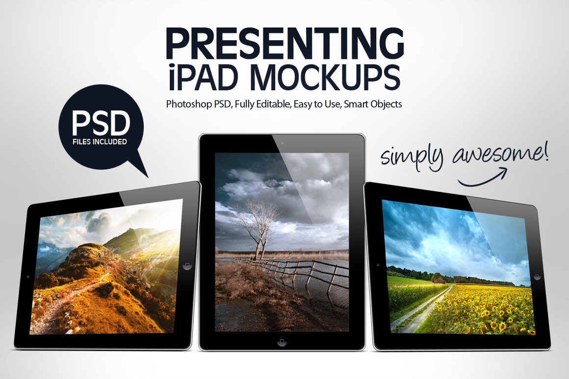 iPad Mockups | iPad Mockups ~ Creative Market