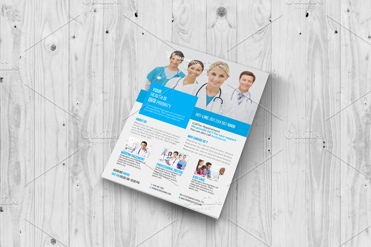 Medical Flyer, a Flyer Template by MRI STUDIO | Creative Market