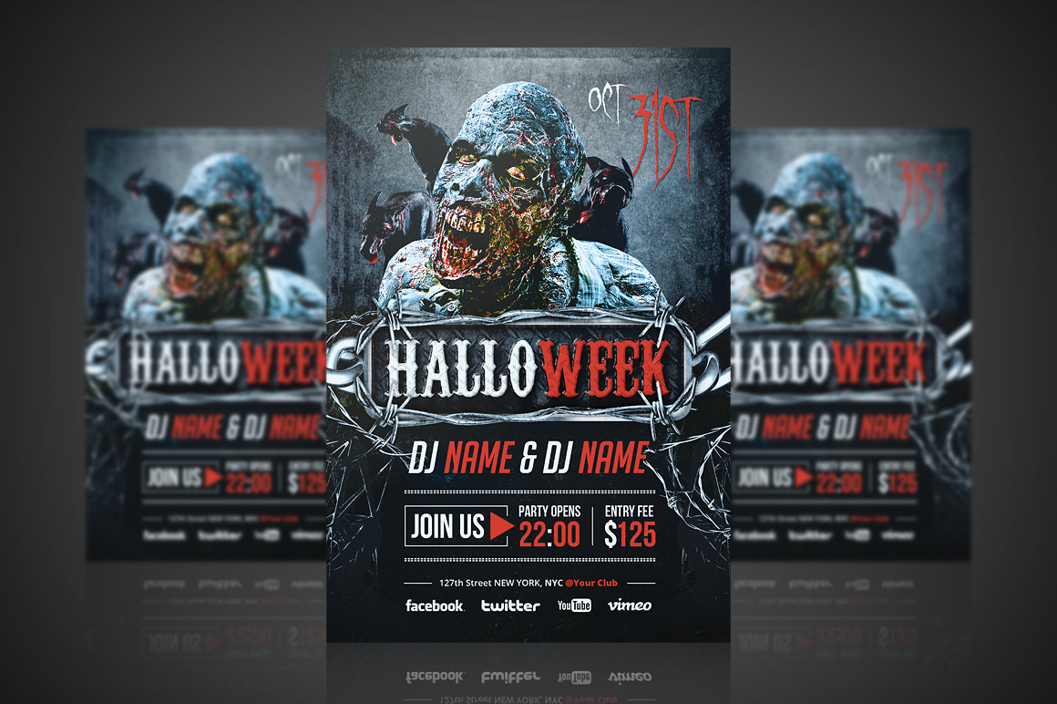 Halloweek - Flyer / Poster, a Flyer Template by VectorMedia
