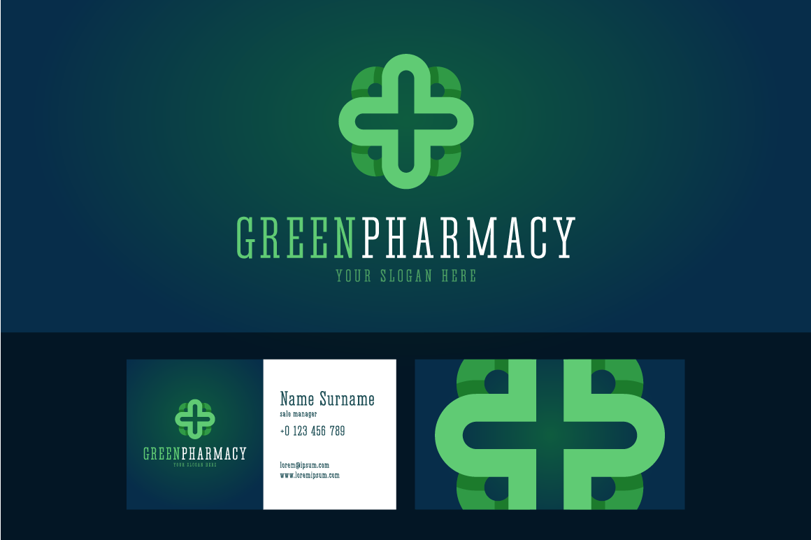 Green pharmacy logo | Branding & Logo Templates ~ Creative Market
