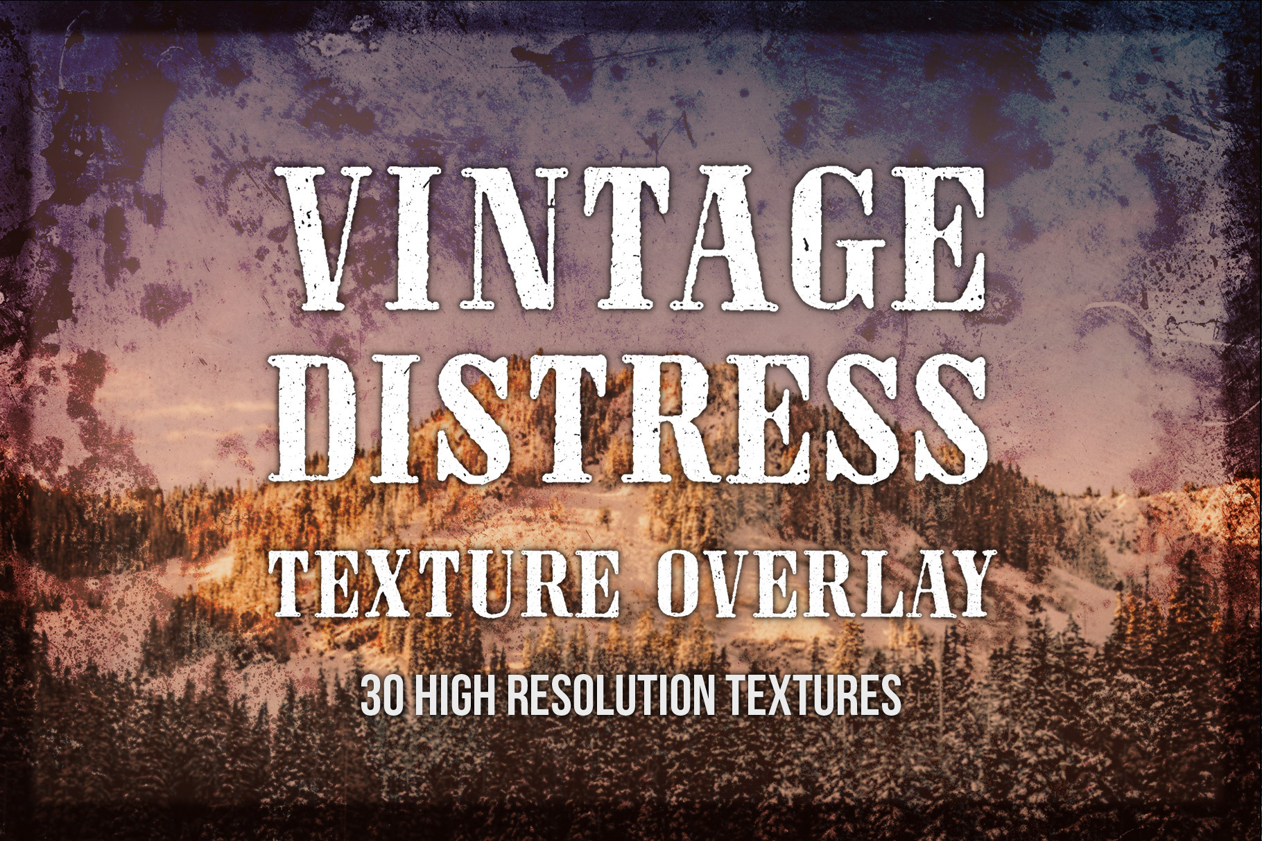 Vintage Distress Texture Overlays, a Texture Graphic by Blue Line Design