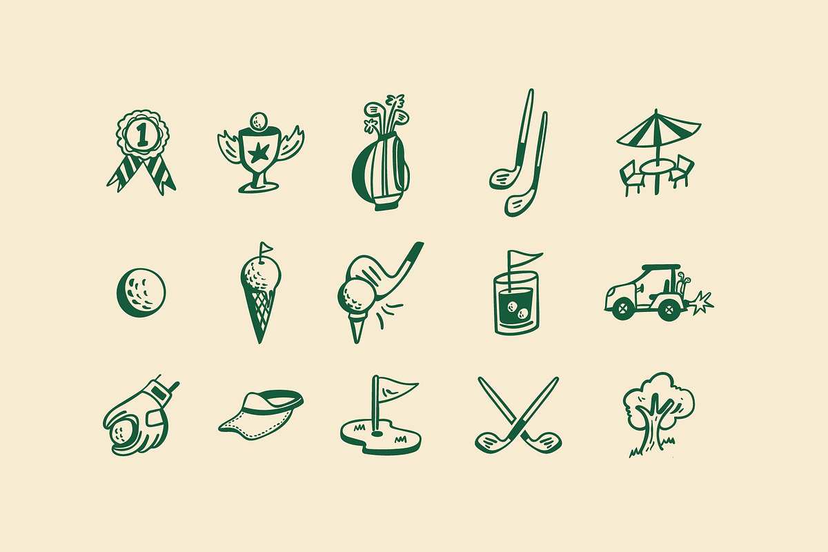Retro Golf Graphic Collection