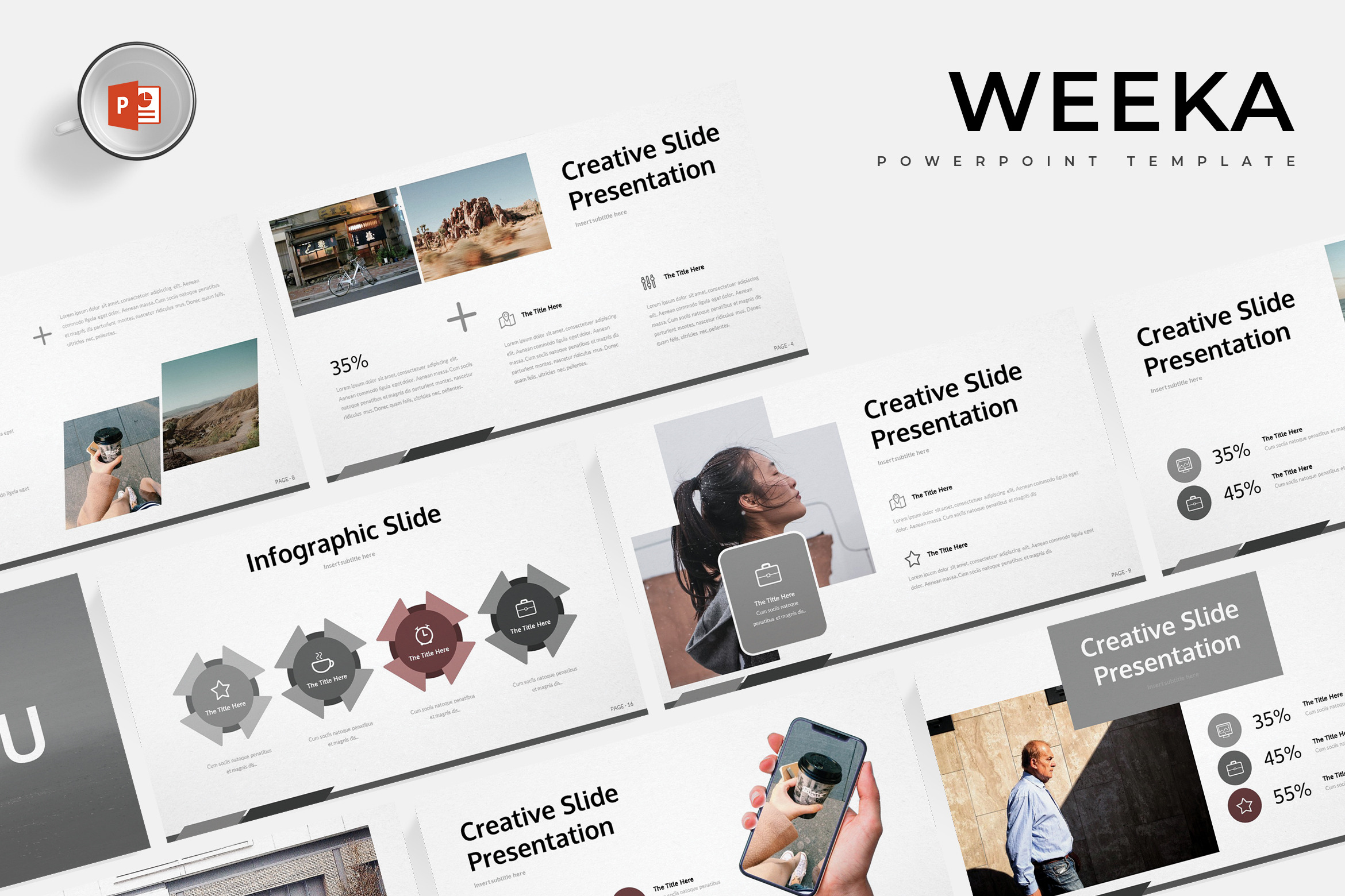 Weeka - Powerpoint Template | Presentation Templates ~ Creative Market