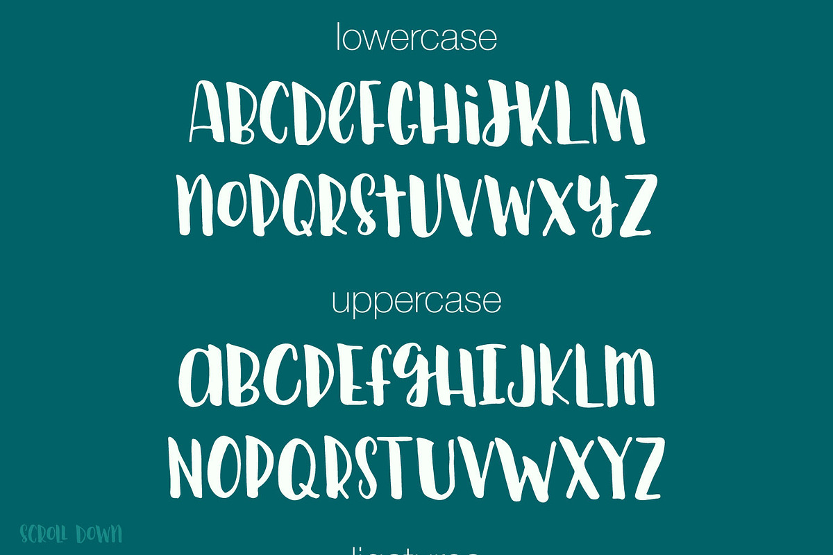 Curiosity, hand lettered brush font, a Handwritten Font by Rachel White Art