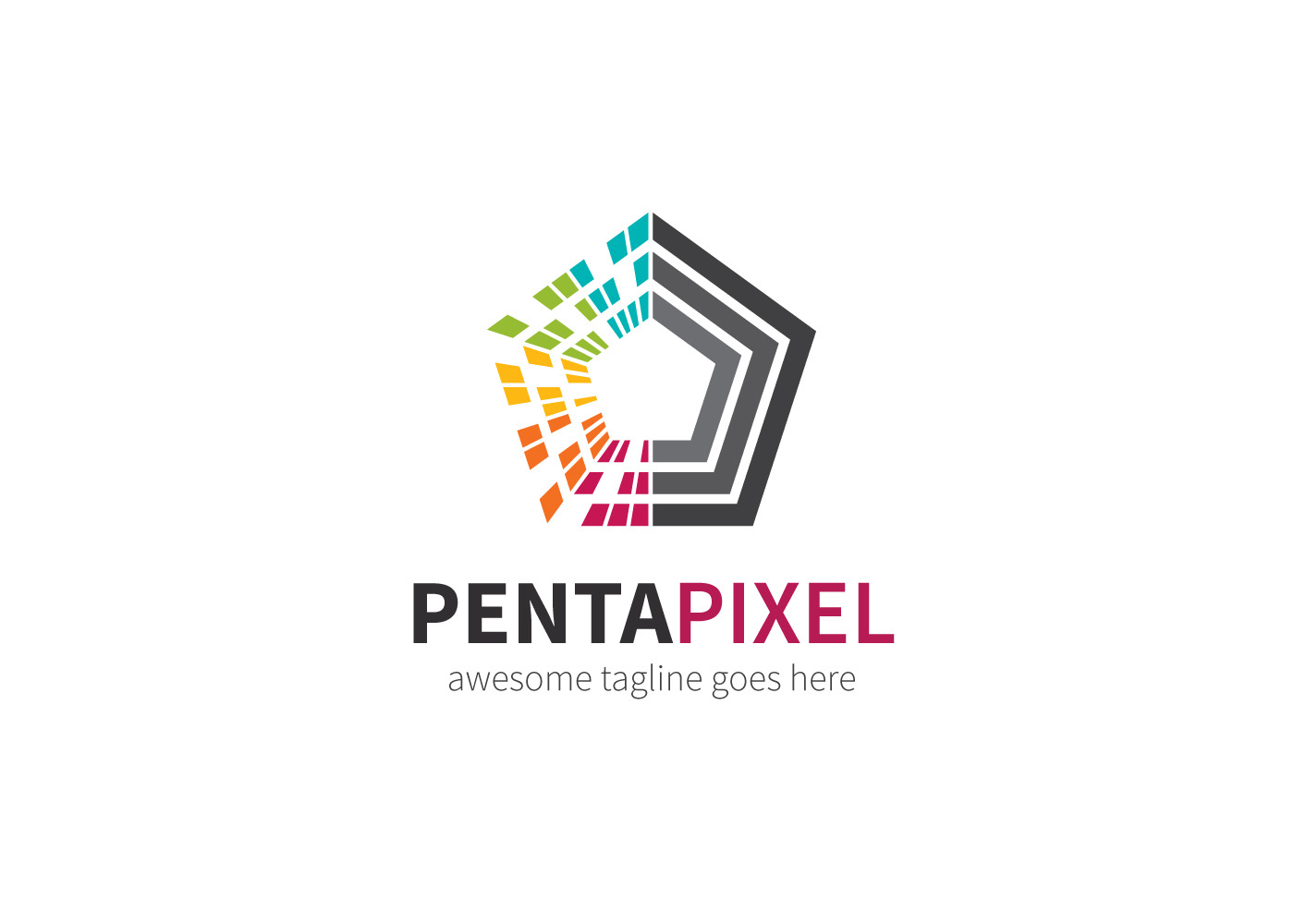 Penta Pixel Logo, a Branding & Logo Template by XpertgraphicD