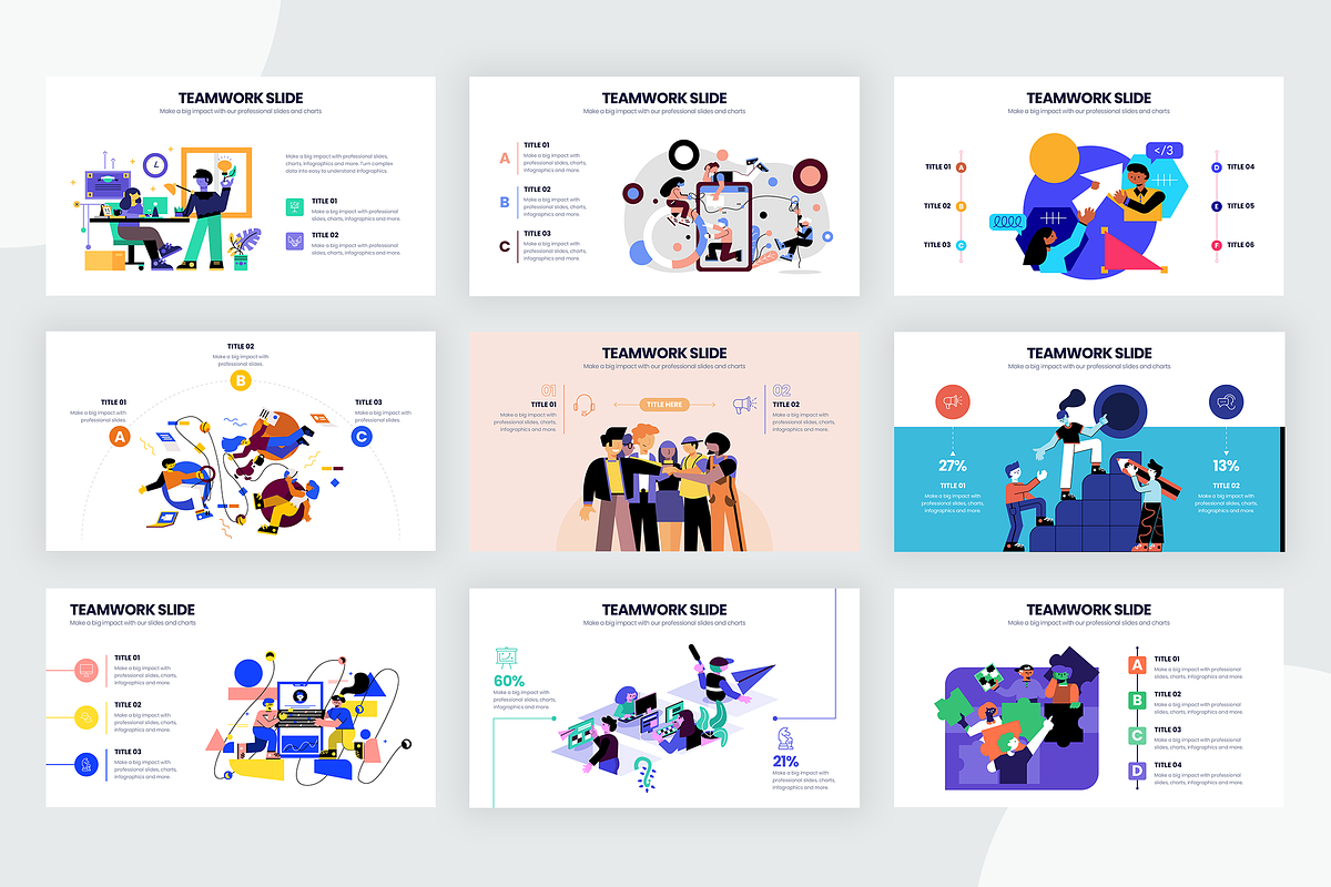 Teamwork Slides, a Presentation Template by Slidesmash
