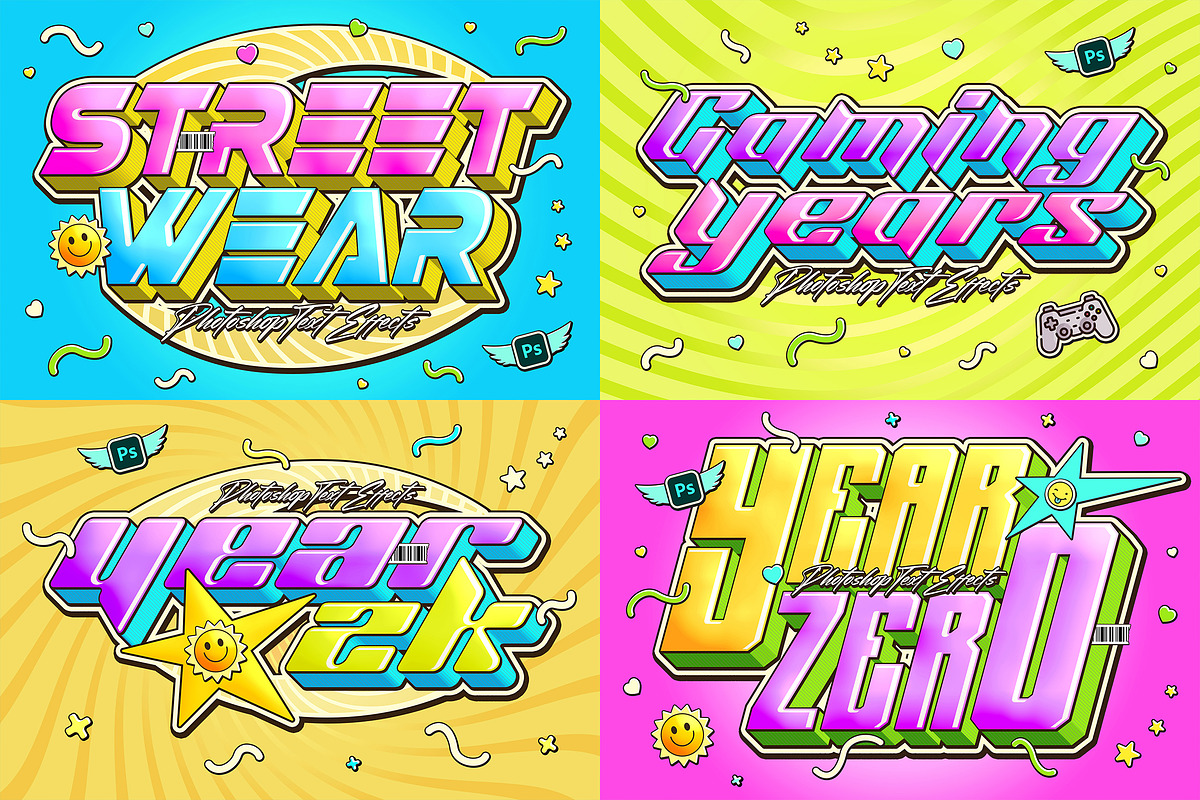 Y2K Design Bundle, a Design Template by Andrew Skoch Design | Creative ...