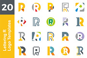 20 Logo Lettering R Template Bundle | Branding & Logo Templates ...