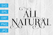 All Natural SVG Cut File | Illustrations ~ Creative Market