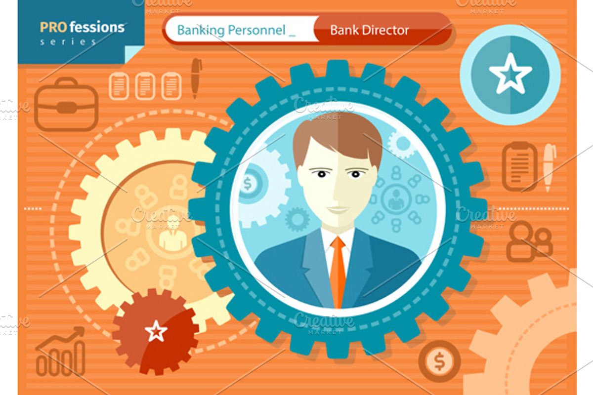Bank Director, a Finance Illustration by robuart