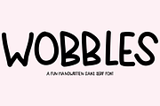 Wobbles: A Handwritten Sans Serif, a Sans Serif Font by Nap Time Design Co.