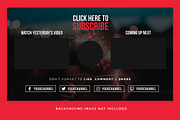 YouTube End Card Templates, a Social Media Template by Medialoot