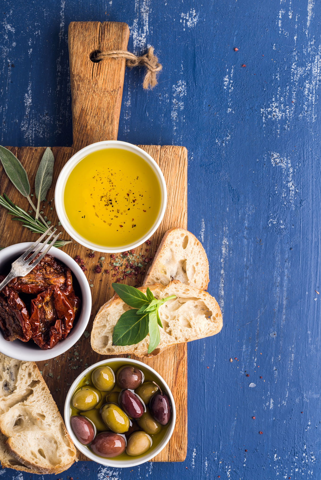 Mediterranean snacks set featuring ciabatta, bread, and snack, a Food ...