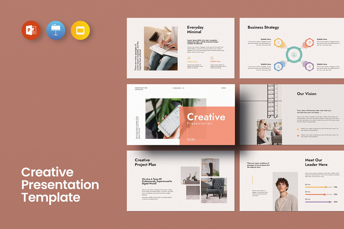 Creative Presentation Template, a Presentation Template by evgenystudio