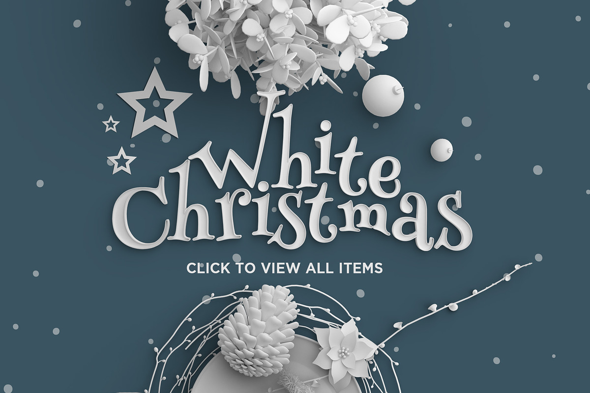 Christmas Top View Scene Creator, a Product Mockup by DesignSomething